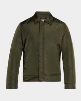 Canali Men's Full-Zip Bomber Jacket | Neiman Marcus