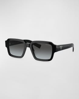 Prada Men's Acetate Square Sunglasses | Neiman Marcus