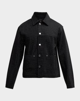 Robert Graham Men's Kohan Floral Knit Jacket | Neiman Marcus