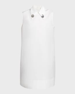 THE ROW Janah Scoop-Neck Sleeveless Midi Shift Dress | Neiman Marcus