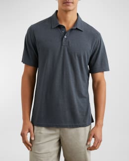 Theory Men's Piped-Collar Polo Shirt | Neiman Marcus