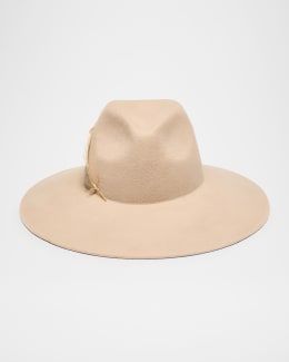 Eugenia Kim Lillian Straw & Silk Scarf Fedora | Neiman Marcus