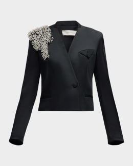 Balmain Classic Double-Breasted Blazer | Neiman Marcus