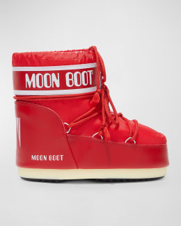 Moon Boot Icon Felt Ankle Snow Boots | Neiman Marcus