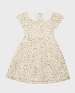 Haute Baby Girl's Matilda Floral-Print Embroidered Dress, Size 3-6 ...