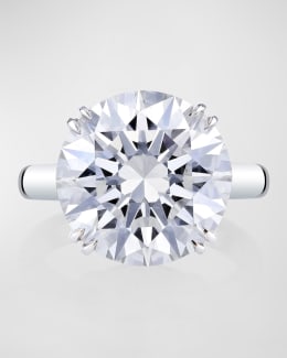 Neiman Marcus Diamonds Platinum White Cushion Diamond Ring with 3 Sided ...
