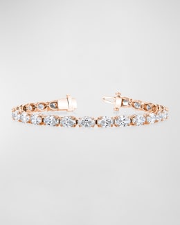 Neiman Marcus Diamonds 18K White Gold Diamond Bracelet, 7"L, 10.08tcw ...