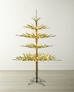 Winward Home Twig Pine Pre-Lit Christmas Tree, 7.5' | Neiman Marcus