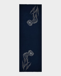 Janavi India Waves Merino Wool Scarf | Neiman Marcus