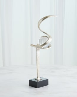 Global Views Captured Sphere Sculpture, Gold Leaf | Neiman Marcus