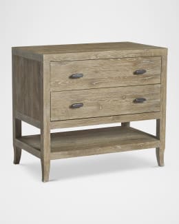 Bernhardt Silhouette Oval 2-Drawer Nightstand | Neiman Marcus