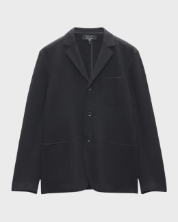 Helmut Lang Men's Jersey Anatomical Zip Blazer | Neiman Marcus