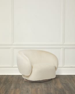 Interlude Home Vale Boucle Lounge Chair | Neiman Marcus