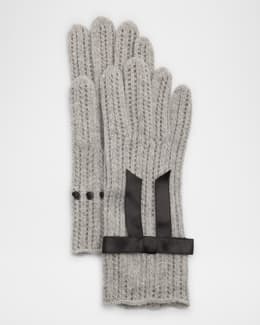 Portolano Cashmere-Lined Napa Leather Gloves | Neiman Marcus