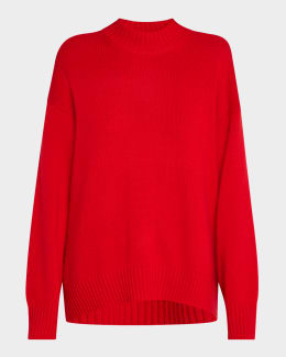 FRAME Chunky Wool-Cashmere Sweater | Neiman Marcus