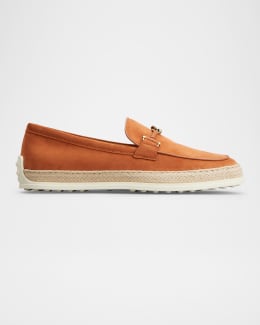 Tod's Marco Suede Driver Penny Loafers | Neiman Marcus