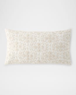 Callisto Home Larrisa Pleated and Beaded Velvet Decorative Pillow, 14 ...