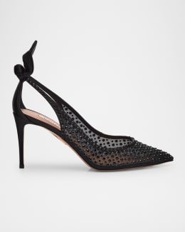 Loewe Toy Crystal Mesh Pumps | Neiman Marcus