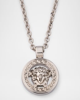 versace pendant silver