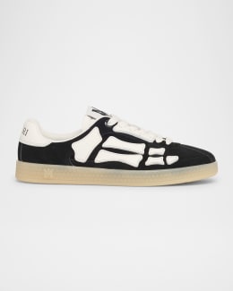 Amiri Skeleton Low-Top Leather Sneakers | Neiman Marcus