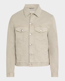 Amiri Men's Faded Denim MA Trucker Jacket | Neiman Marcus