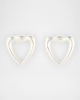 Gucci 18K Yellow Gold Interlocking G Stud Earrings | Neiman Marcus