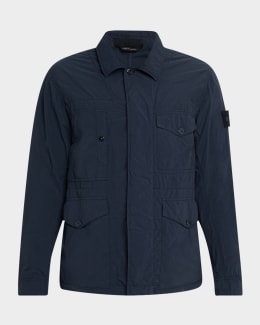 Theory Men's Sleek Nylon Field Jacket | Neiman Marcus