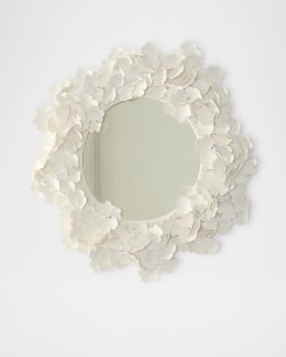 Neiman Marcus Round Floral Mirror | Neiman Marcus