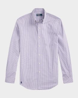 Polo Ralph Lauren Men's Classic-Fit Glen Plaid Poplin Sport Shirt ...
