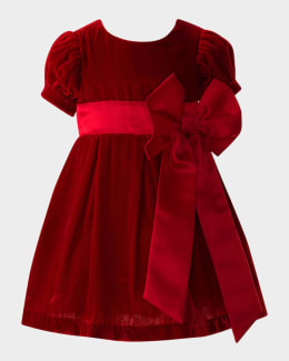 Rachel Riley Girl's Smocked Festive Dress W/ Bloomers, Size 6M-24M ...