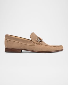 Donald Pliner Men's Dacio Raffia Bit Loafers | Neiman Marcus