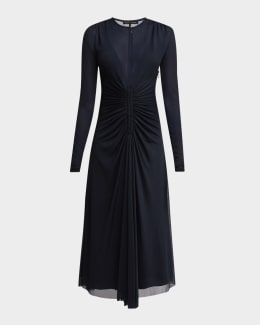 Proenza Schouler Shira Strapless Draped Matte Crepe Midi Dress | Neiman ...