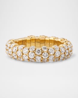 ZYDO 18k White Gold Diamond Flower Ring | Neiman Marcus