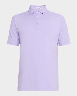 Peter Millar Men's Maze Performance Jersey Polo Shirt | Neiman Marcus
