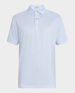 Peter Millar Men's Maze Performance Jersey Polo Shirt | Neiman Marcus