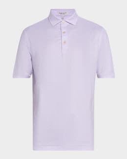 Peter Millar Men's Maze Performance Jersey Polo Shirt | Neiman Marcus