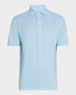 Peter Millar Men's Maze Performance Jersey Polo Shirt | Neiman Marcus