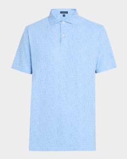 Peter Millar Men's Maze Performance Jersey Polo Shirt | Neiman Marcus