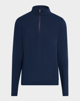 Peter Millar Men's Perth Performance Quarter-Zip Sweater | Neiman Marcus