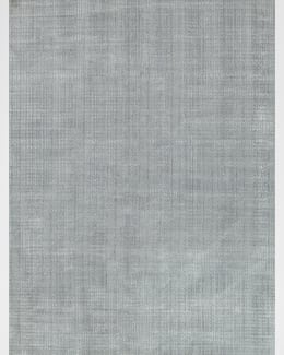 Exquisite Rugs Mercuri Power-Loomed Blue & Silver Rug, 8' x 10 ...
