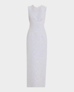 E.Stott Lilibet Silk Satin Midi Wrap Dress | Neiman Marcus