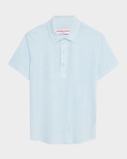 Orlebar Brown Men's Roddy Waffle Mesh Stitch Short-Sleeve Polo Shirt ...