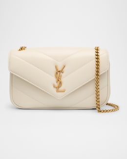 Saint Laurent Jamie 4.3 Small YSL Shoulder Bag in Quilted Smooth Leather | Neiman Marcus