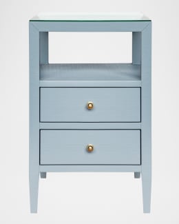 Worlds Away Andre 2-Drawer Side Table | Neiman Marcus