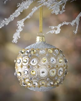 Neiman Marcus Frosted Elegance Glass Ornament | Neiman Marcus