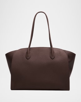 THE ROW Marlo 12 Tote Bag in Saddle Leather | Neiman Marcus