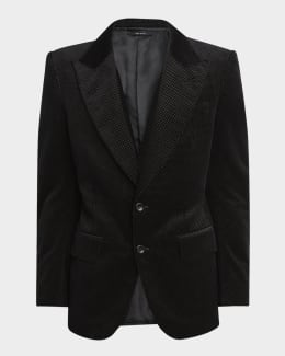TOM FORD Men's Wool-Silk Velvet Cocktail Jacket | Neiman Marcus