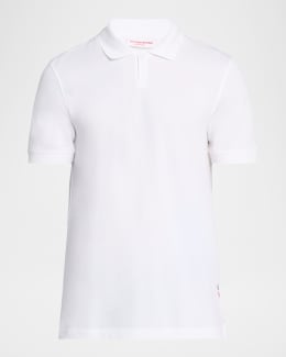 Orlebar Brown Men's Roddy Waffle Mesh Stitch Short-Sleeve Polo Shirt ...