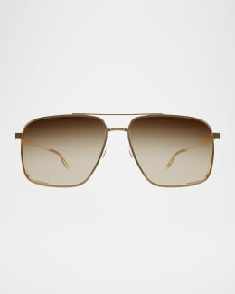 Barton Perreira Men's D.Ellis Acetate and Titanium Square Sunglasses ...