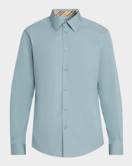 Burberry Men's Summerton Check Button-Down Shirt | Neiman Marcus